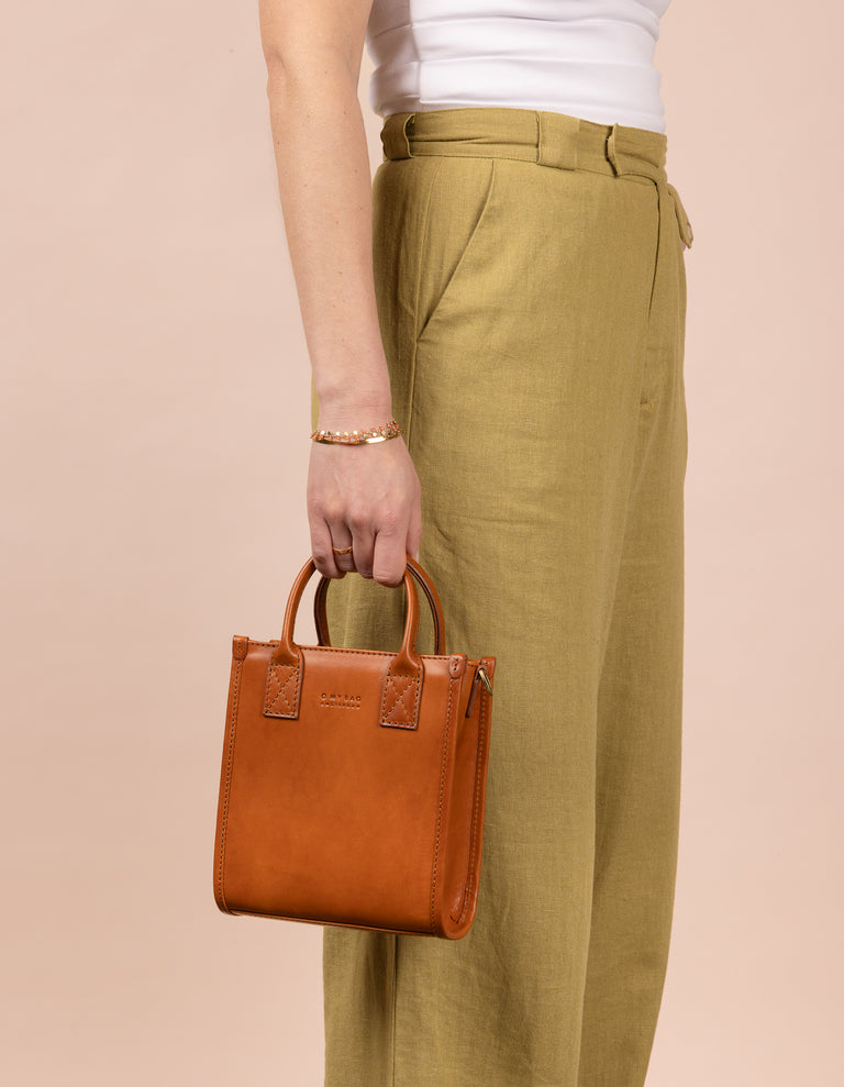 Jackie Mini - Cognac Classic Leather