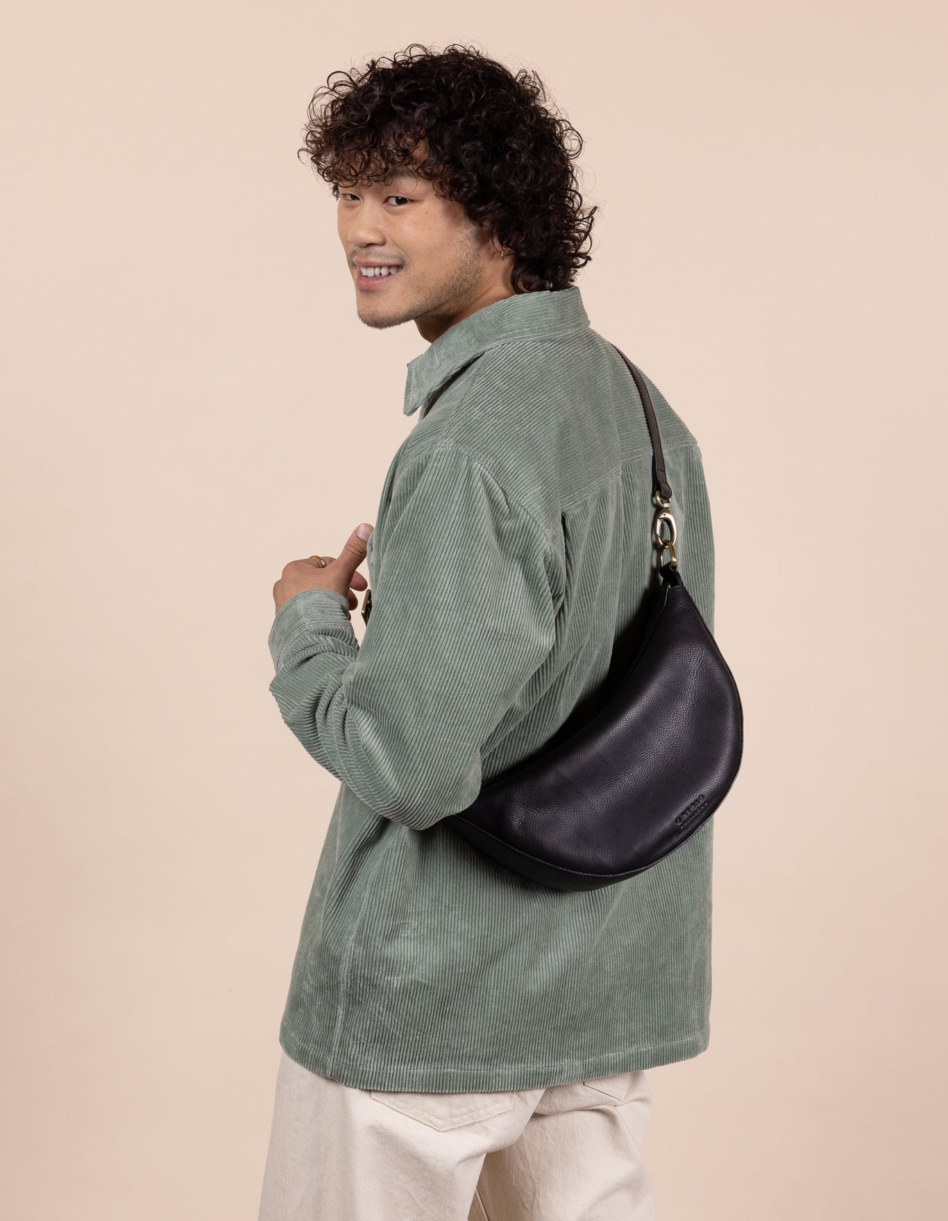 Leo - Black Soft Grain Leather