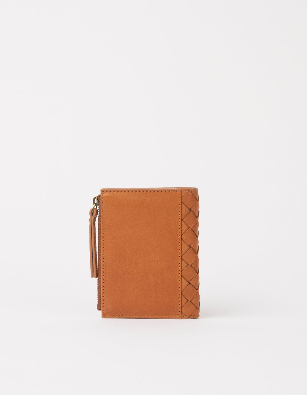 Jamie Wallet Woven - Wild Oak Woven Soft Grain Leather