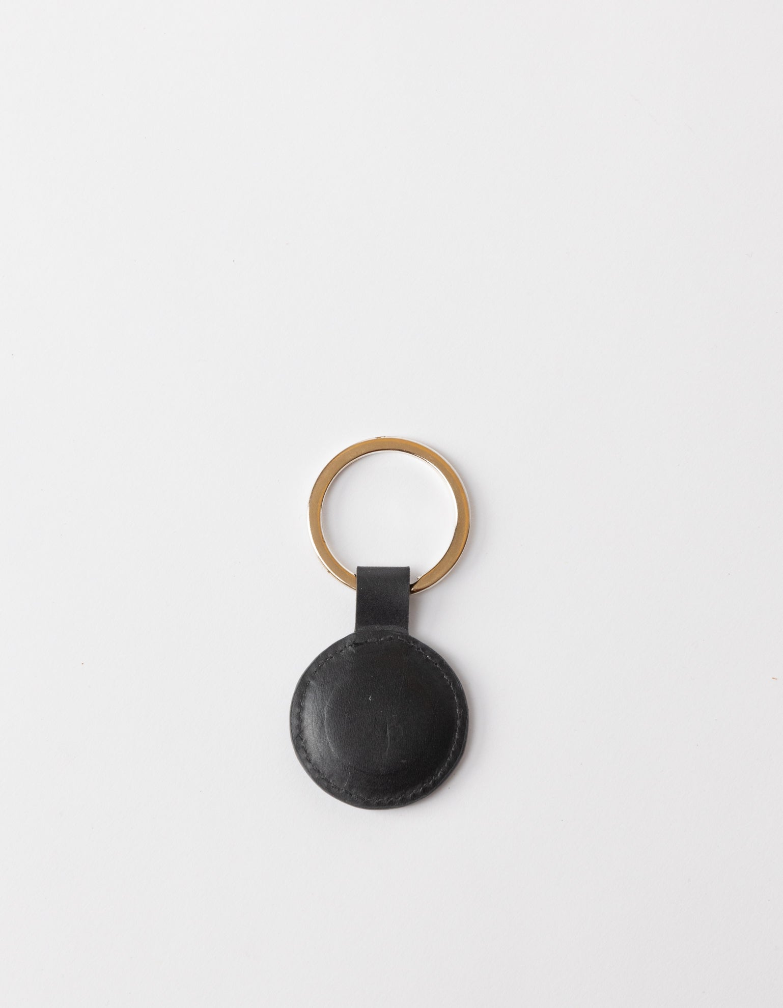 Keyring - Black Classic Leather