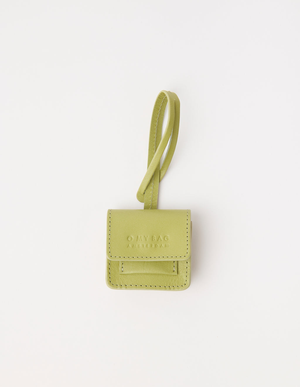 Harper Bag Charm - Tea Green Classic Leather