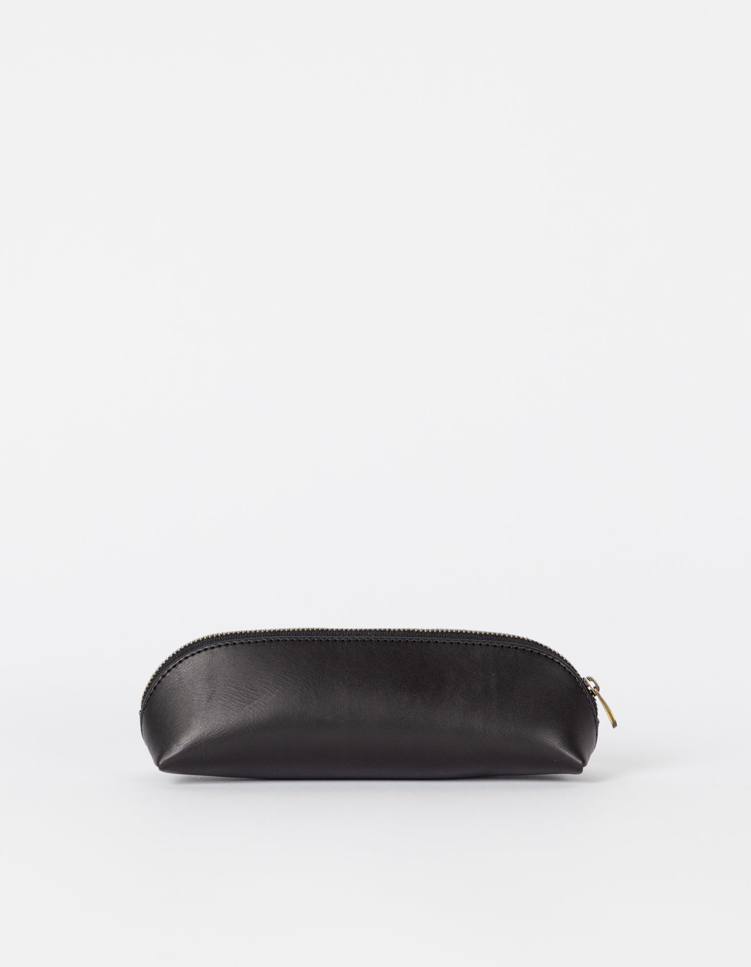 Pencil Case Small - Black Classic Leather