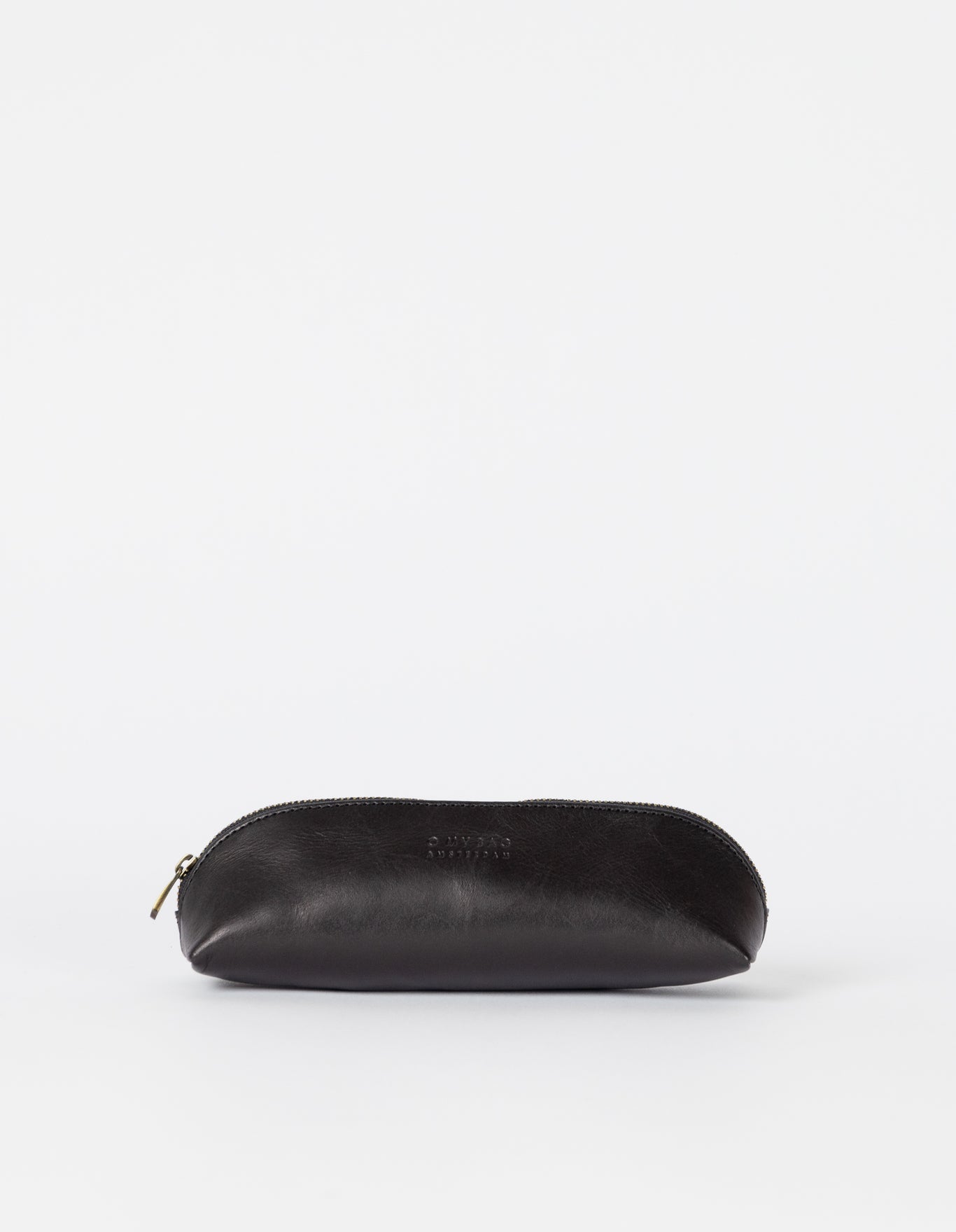 Pencil Case Small - Black Classic Leather