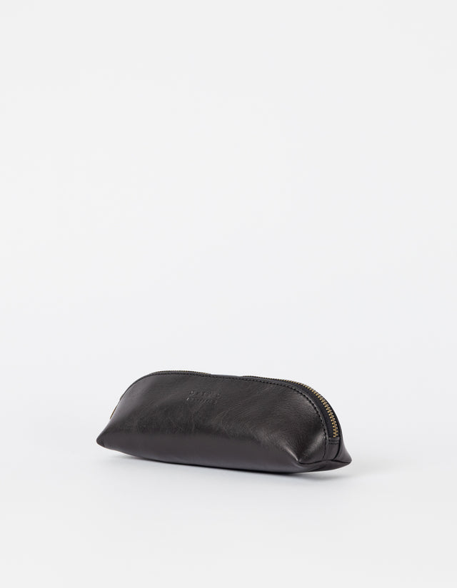 Pencil Case Small - Black Classic Leather