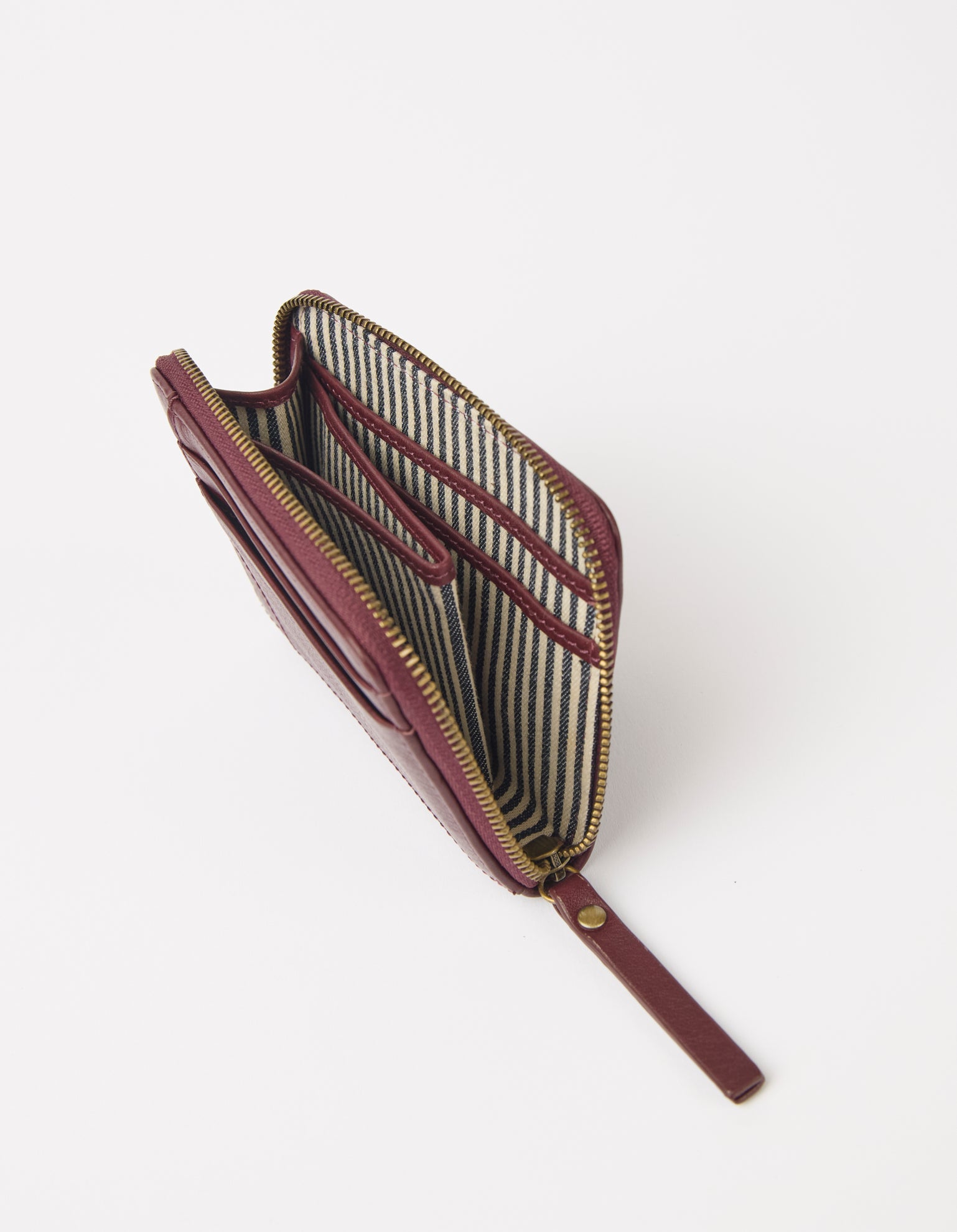 Robbie Wallet - Dark Cherry Soft Grain Leather