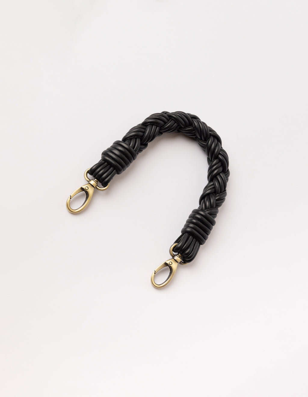 Twisted Handle - Black Soft Grain Leather (Leo Strap)
