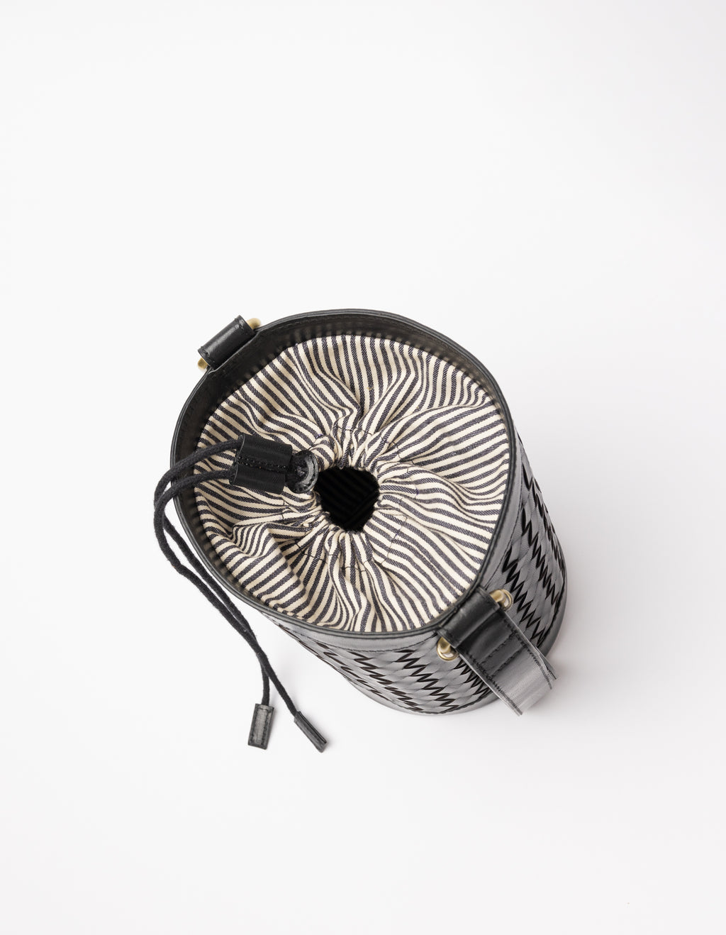 Zola - Black Woven Classic Leather