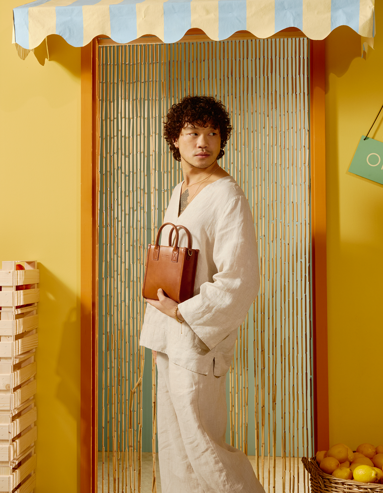 Jackie Mini - Cognac Classic Leather